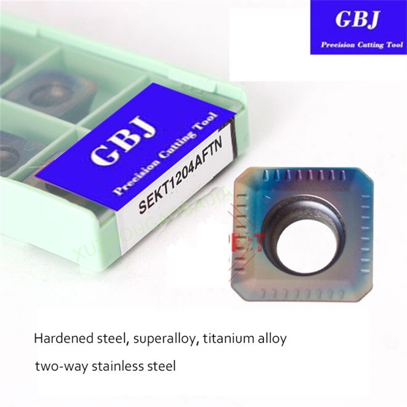 GBJ-CNC SEKT1204AFTN GBJ8080 45° face milling insert Carbide high ...