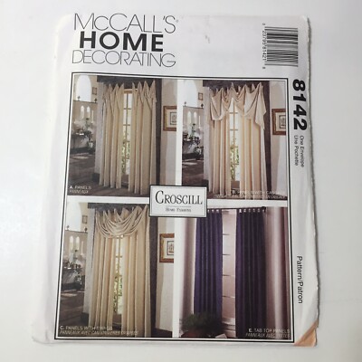 McCall's 8142 Home Decorating Croscill Curtains | eBay