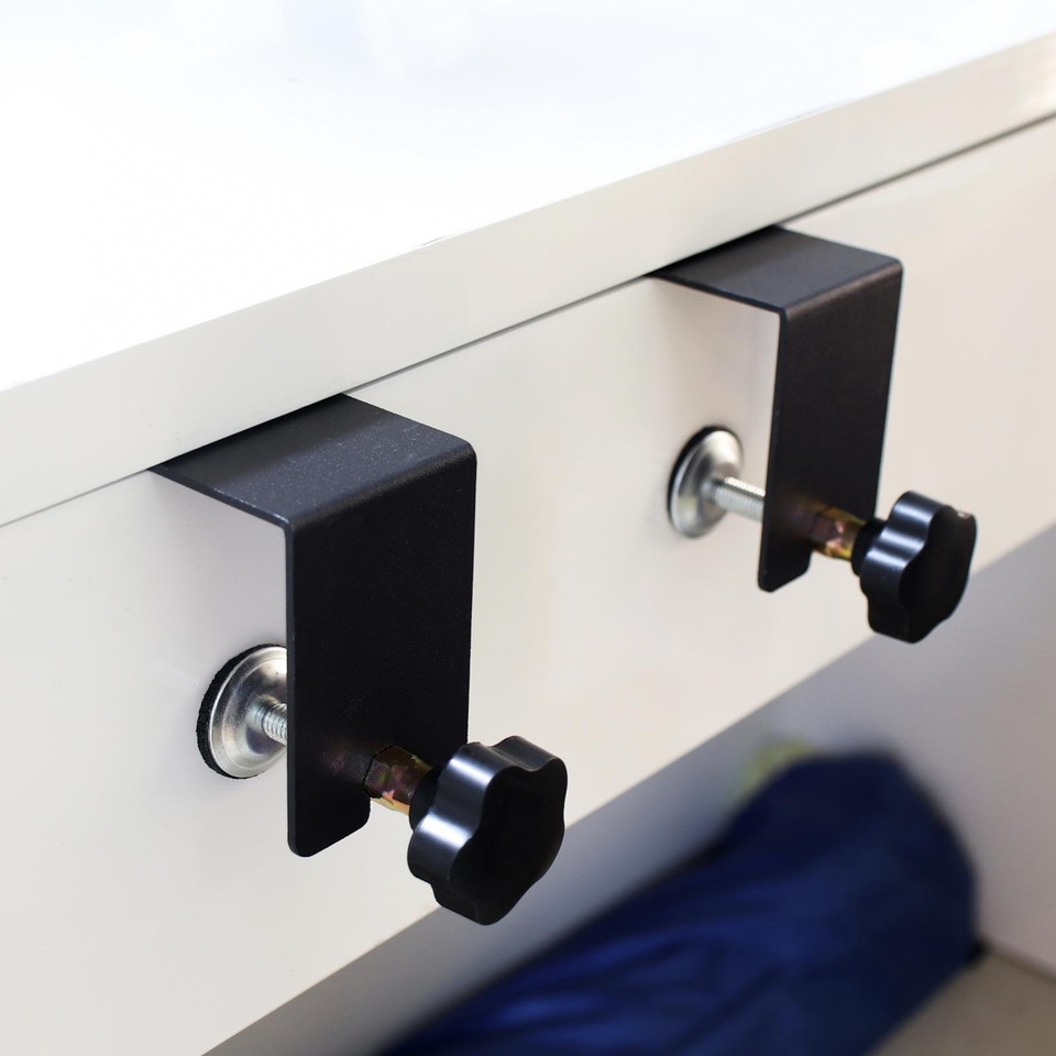 Black Desk Clamp 2 Pack Small C Clamps Woodworking Clamp On Desk Shelf ...