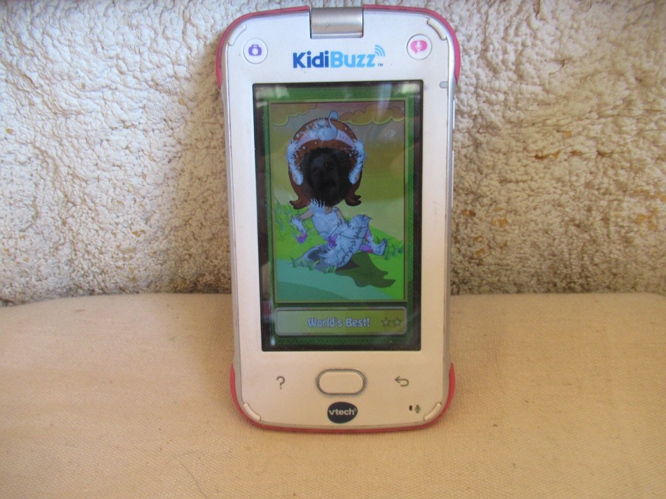 VTech KidiBuzz Model GZR-1695 Pink LCD Smart Device Toy Camera Phone ...