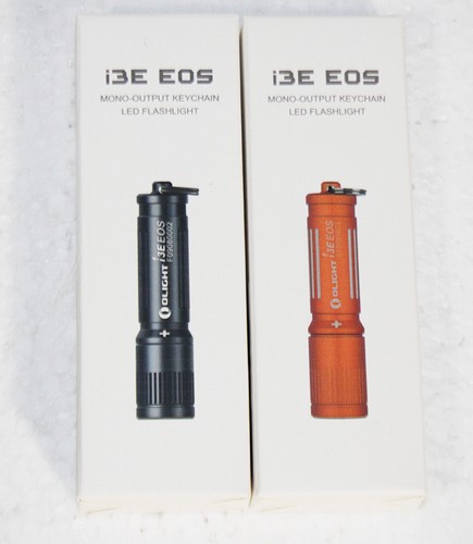 2 NEW Olight I3e Keychain Flashlights Orange Black 90 Lumens | eBay