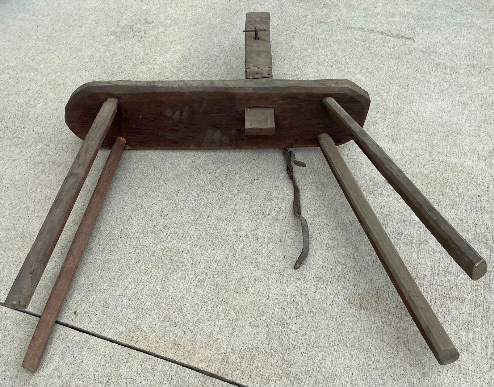 ANTIQUE HARNESS LEATHER VISE BLACKSMITH SADDLE STITCHING HORSE FARM ...