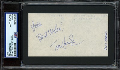 TOM HANKS autograph cut | "Forrest Gump" & "Green Mile" - full ...