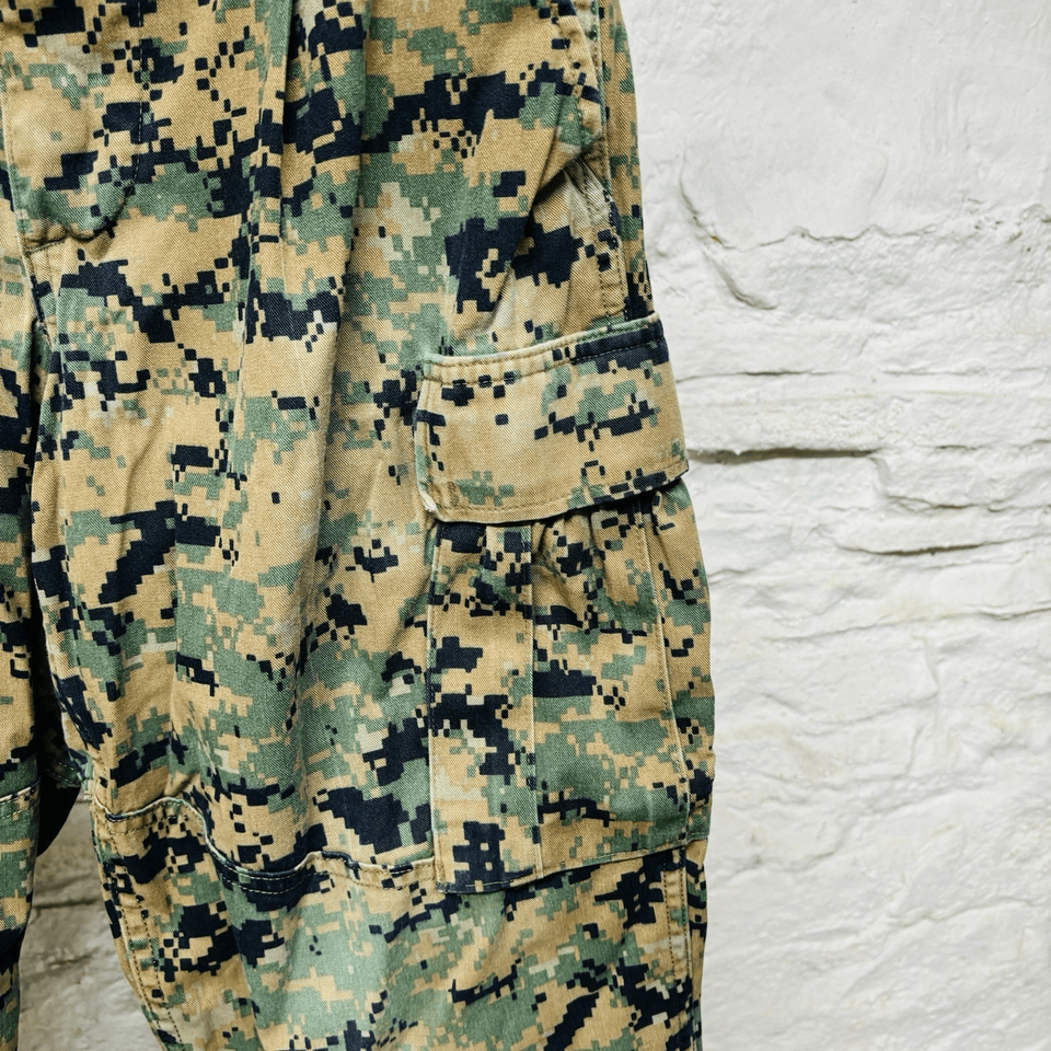 Set USMC MARPAT Digital Woodland Camo Cargo Pants Slant Pocket Shirt US ...