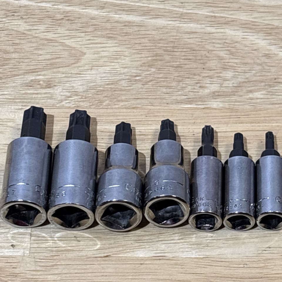 Craftsman Torx Bit Driver Socket Set 1/4" & 3/8" Drive G GK Series ...