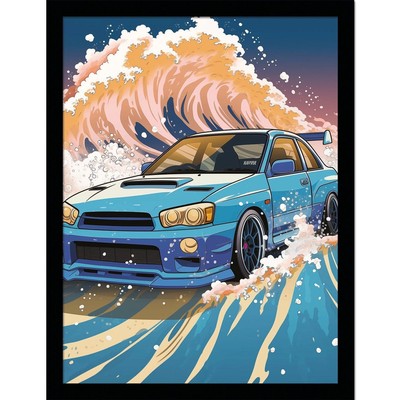 Wave Collection (Wave Cars Scooby) 30 x 40cm Collector Print (Framed ...
