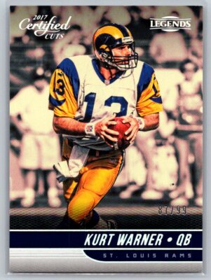 2017 Panini Certified Cuts #146 Kurt Warner Legends Silver 87/99 RAMS ...
