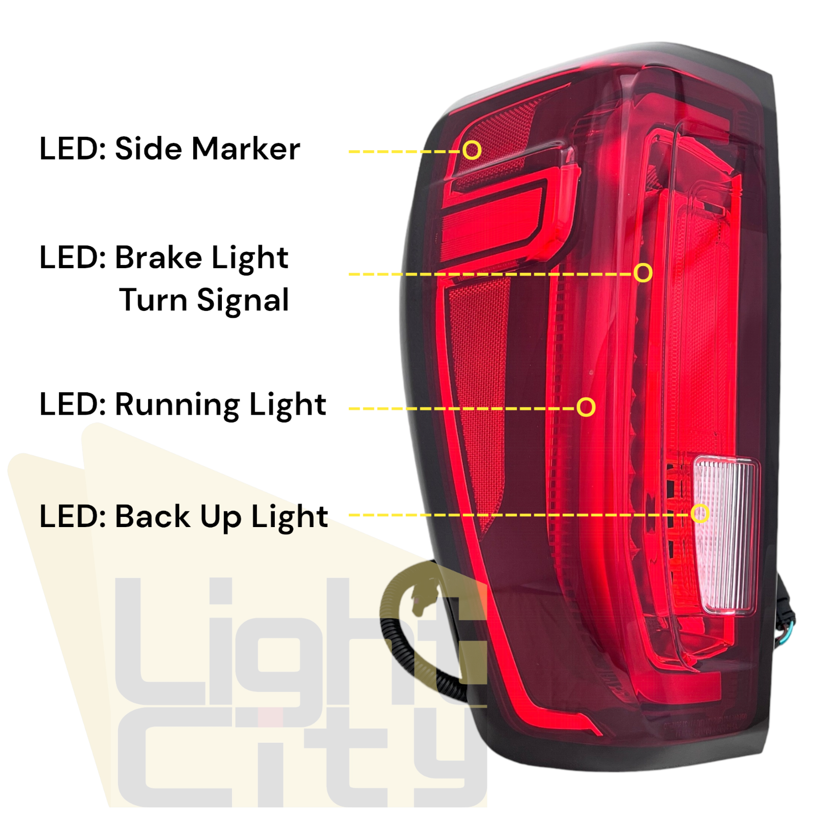 2019-2023 GMC Sierra 1500 Full LED Driver Rear Taillight Brake Stop ...