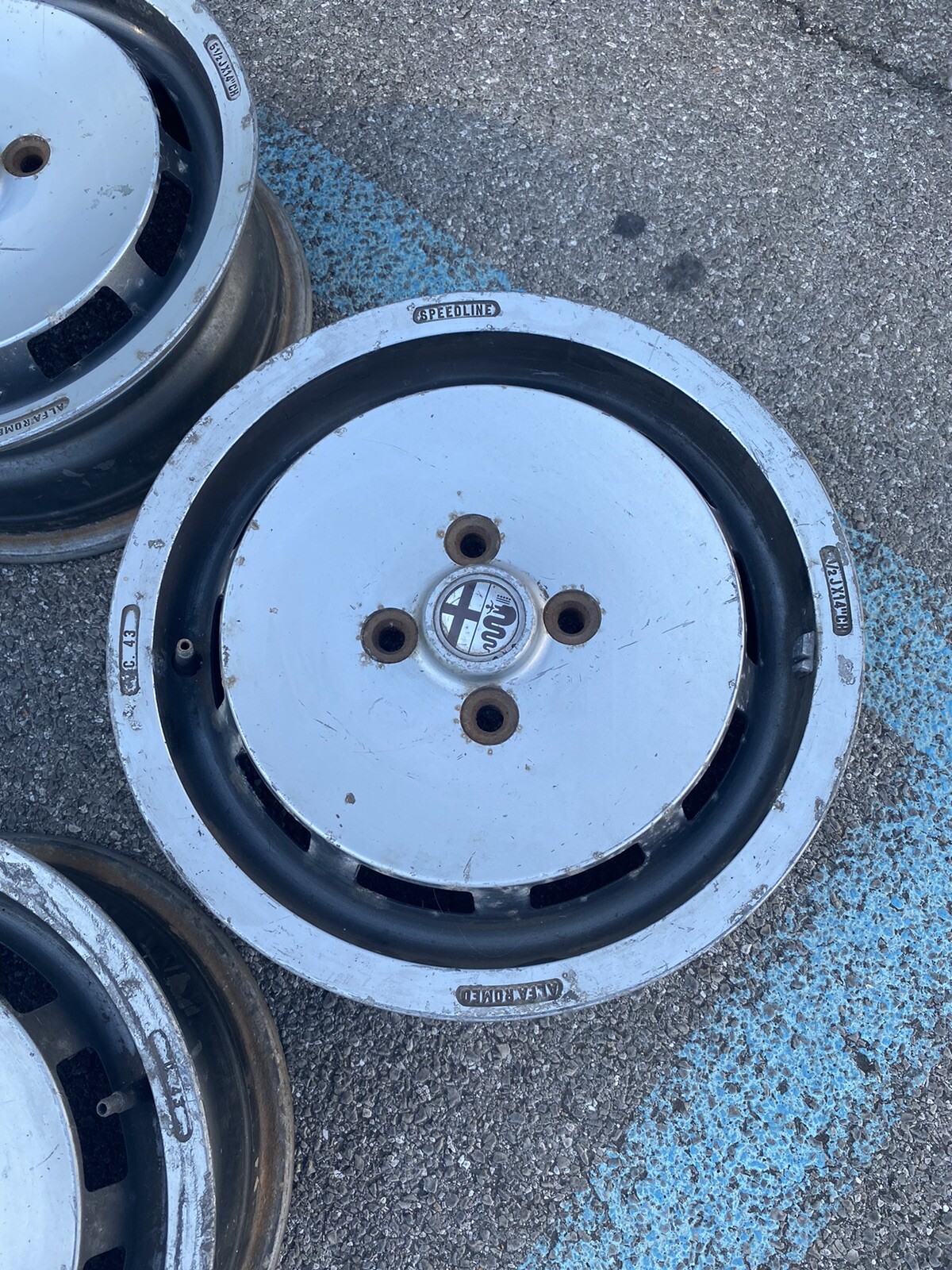 Speedline Alfa Romeo Giulietta Alfetta 14” 4x98 Felgen Wheels Rims ...