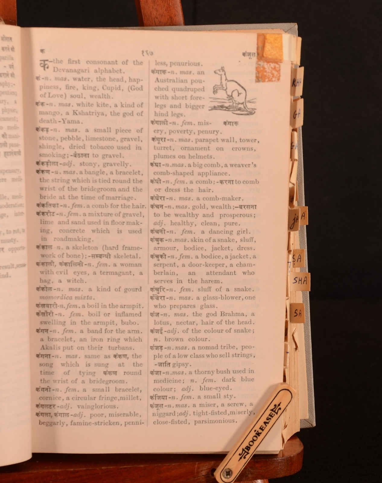 1957 Bhargava's Standard Illustrated Dictionary of the Hindi Language R ...