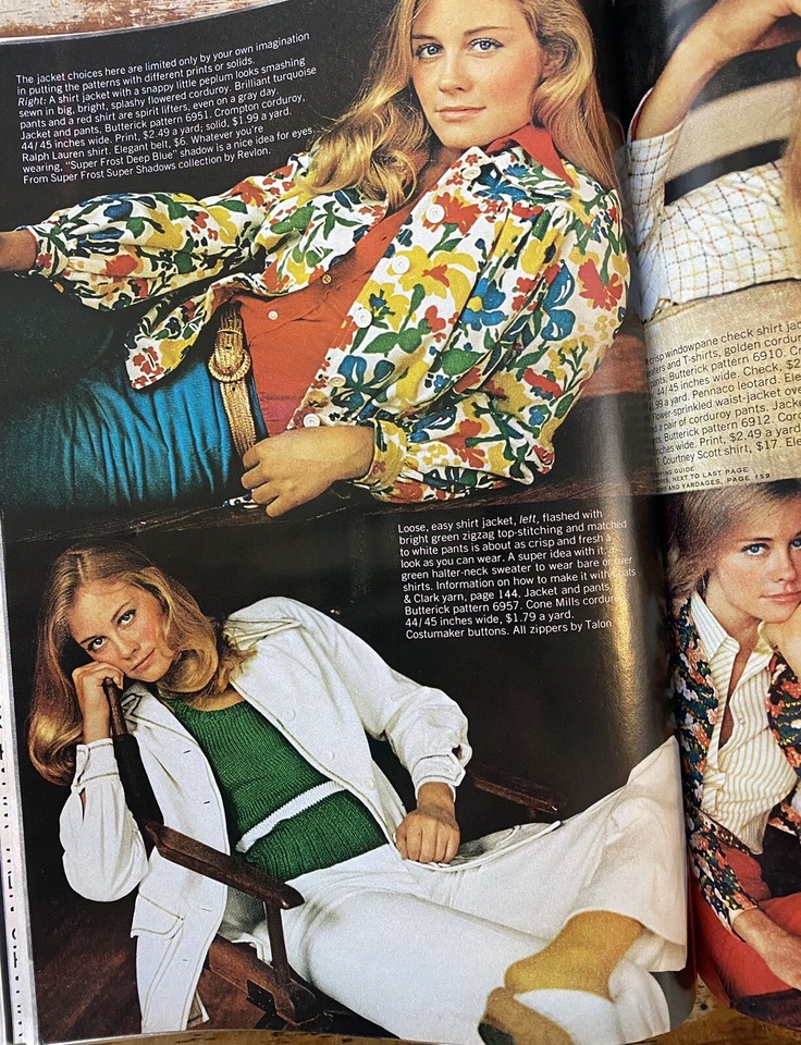 Glamour January 1973 Cybill Shepherd Gail Parent Jack Nicholson 70s ...