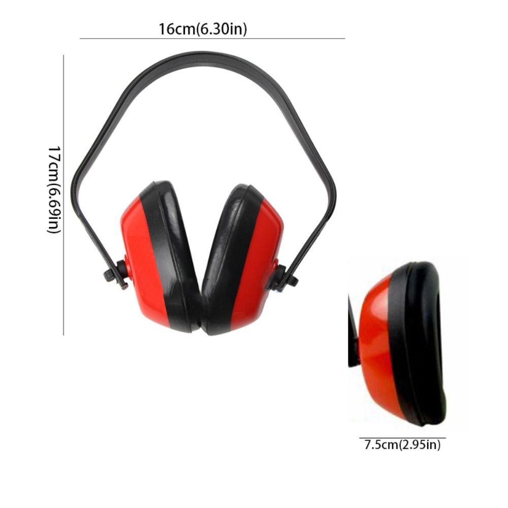 Plastic Safety Ear Muffs Noise Reduction Soundproof Shooting Earmuffs ...
