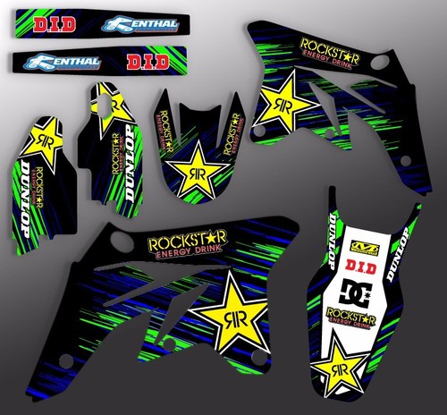 2016 2017 2018 KXF 450 GRAPHICS KIT KAWASAKI KX450F ROCKSTAR 21 MIL | eBay