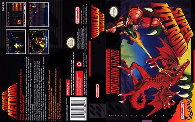 - Super Metroid SNES Box Art Case Insert Cover Inlay Only | eBay UK