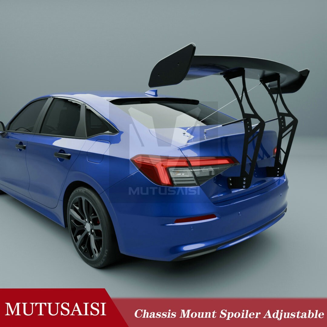 FOR MANY CARS TRUNK CHASSIS MOUNT BACK KIT GT RACING ABS SPOILER WING ...