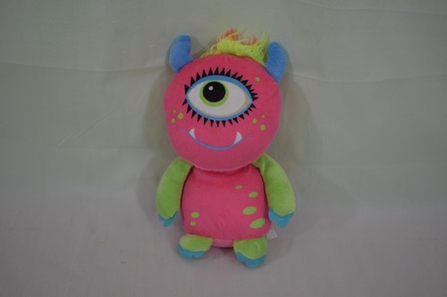 Kellytoy Monster Bright Pink Green Cyclops Pastel Stuffed Animal Toy | eBay