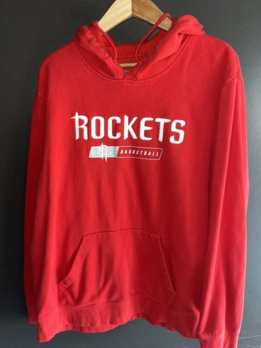 Houston Rockets Sweater Mens Large Red Hoodie Long Sleeve NBA ...