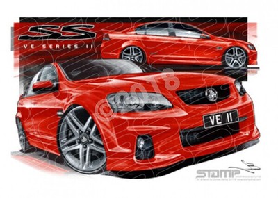 HOLDEN VE II SS COMMODORE RED HOT A2 FRAMED PRINT (HC428) | eBay