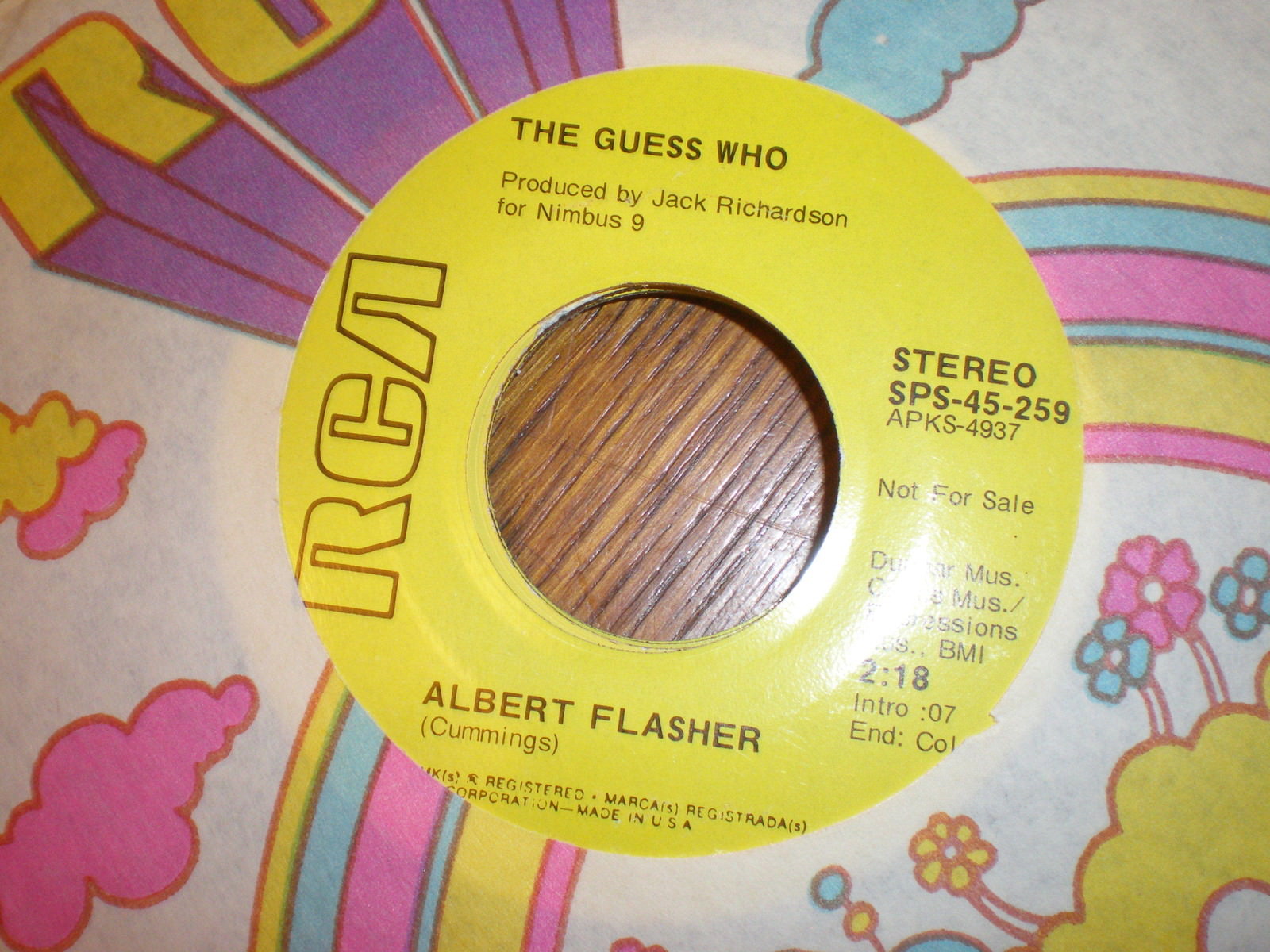 The Guess Who 45 Albert Flasher RCA PROMO STEREO/MONO | eBay