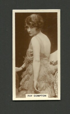 Fay Compton Film Stage Actress Vintage 1930s De Reszke Cigarette Card ...