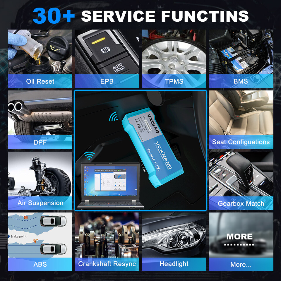 VXDIAG VCX NANO For TOYOTA OBD2 All System Diagnostic Scanner J2534 ...