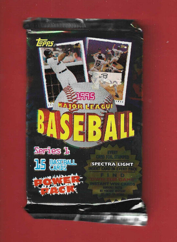 Topps Baseball Mlb 1995 série 1 - sachet pack de 15 cartes | eBay