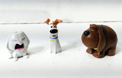 The Secret Life Of Pets Movie Doll Figures Lot 3 Snowball,Max & Duke | eBay
