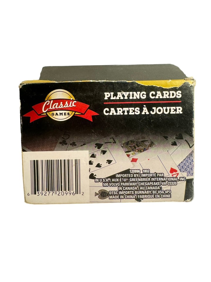 Cards Classic Games - Playing Cards - 2 Decks Red & Blue. Fun. Poker ...