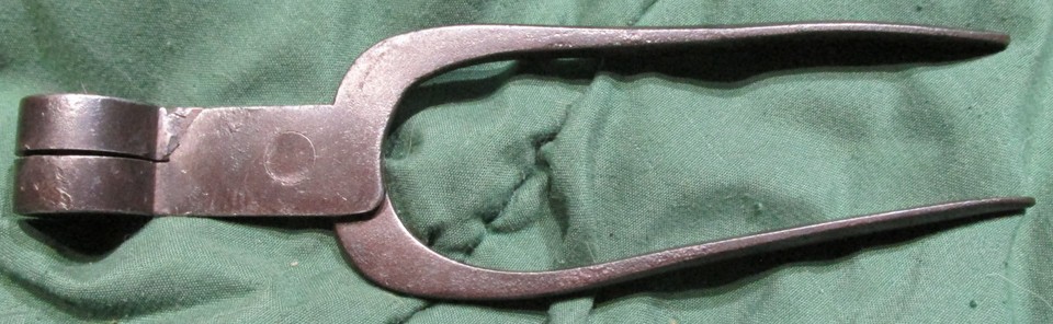 VTG ANTQ WROUGHT IRON HAND MADE MUZZLE LOADER MUSKET BALL LEAD BULLET ...