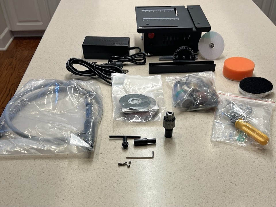 SakerPlus Multi-Functional Desktop Micro Table Saw HS13003 Open Box | eBay