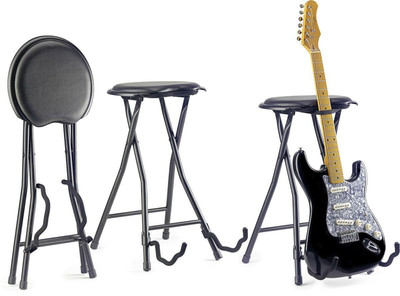 Stagg Foldable Round Stool with Built-in Guitar Stand | eBay