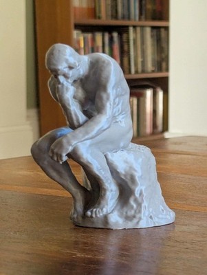 The Thinker Statue | 12cm Tall | 3D Printed PLA Miniature of Auguste ...