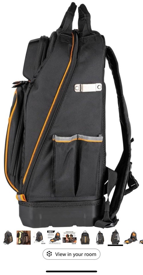 Klein Tools 62800BP Tradesman Pro™ XL Tool Bag Backpack, 40 Pockets ...