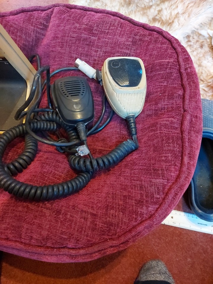 3x CB Radio Microphone Handheld Vintage Corded Push Button Mic Pye ...