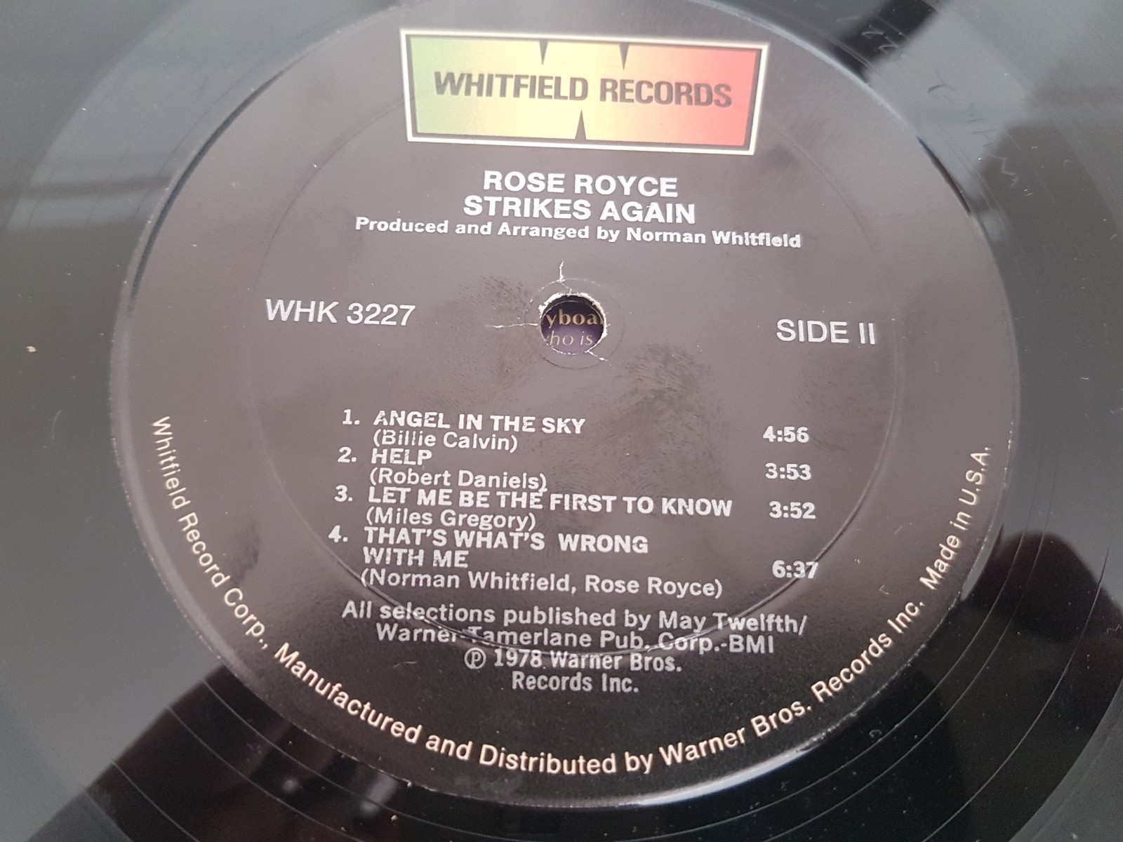 ROSE ROYCE - Strikes Again - Vinyl LP 1978 USA Import WHK 3227 Funk ...