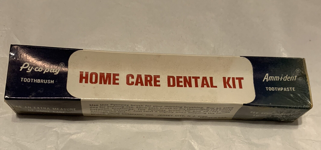 Pycopay Ammident Vtg Dentist Promo Toothpaste/Toothbrush 3 Piece 2 ...