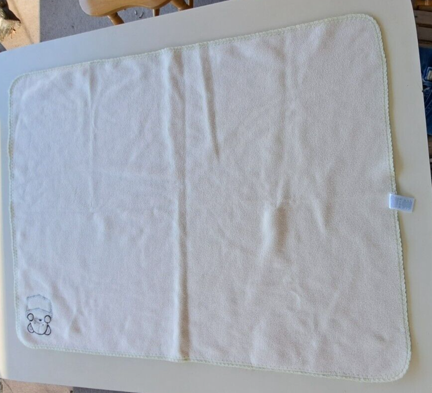 Baby Connection Peek a Boo Teddy Bear Fleece Green Edge Stitches 30x40 ...