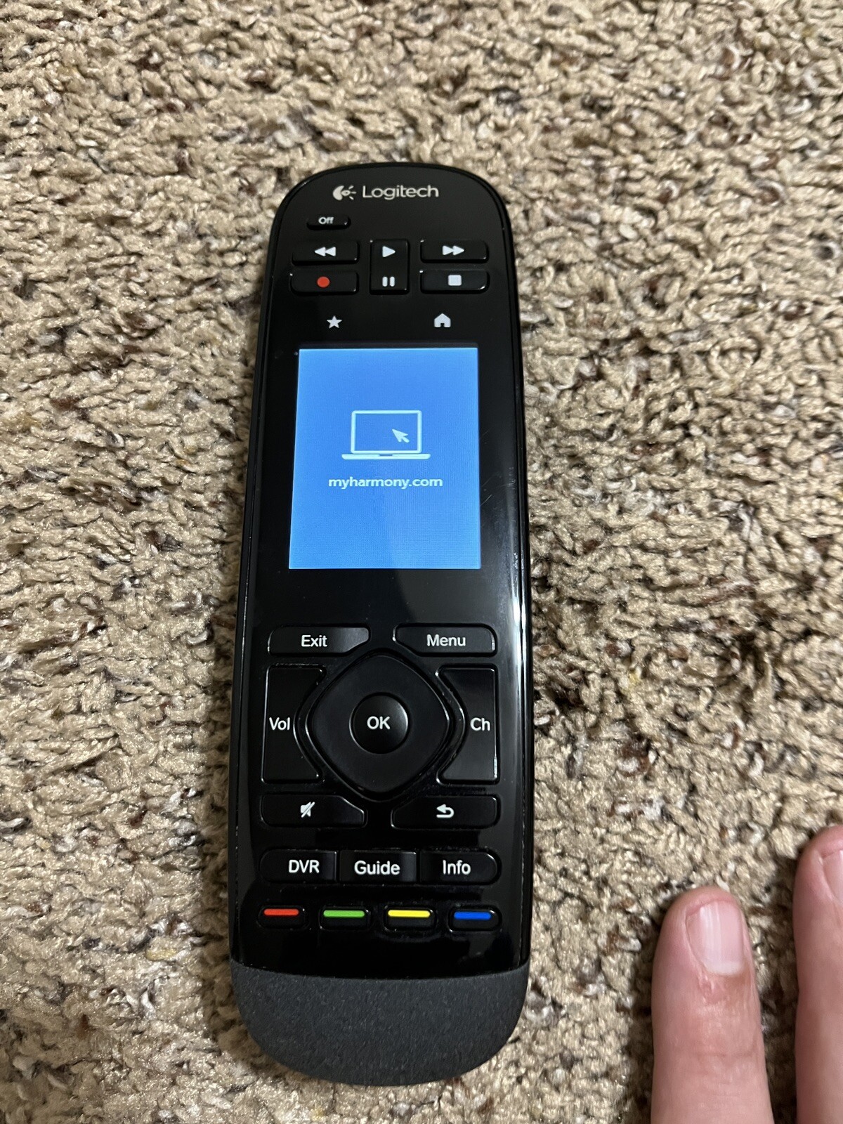 Logitech Harmony Touch Universal Remote Touchscreen N-R0006, Charger ...