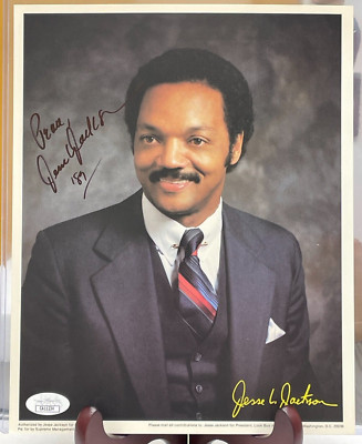 Rev. Jesse Jackson Autograph 8x10 Signed Civil Rights Leader Photo USA ...