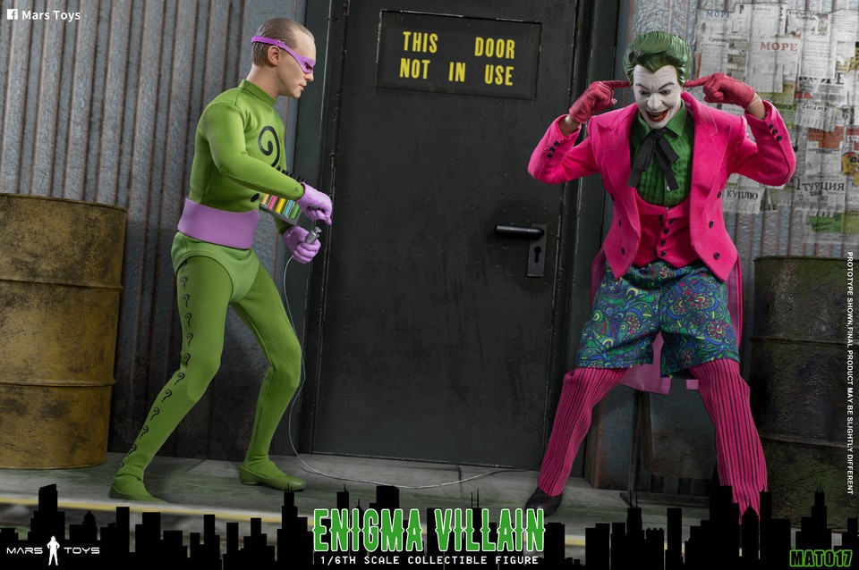 Mars Toys MAT017 1/6 Bat Man 1966 The Riddler Collectible Male Action ...