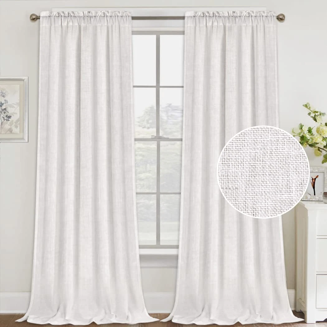 Semi Sheer Rod Pocket Curtains