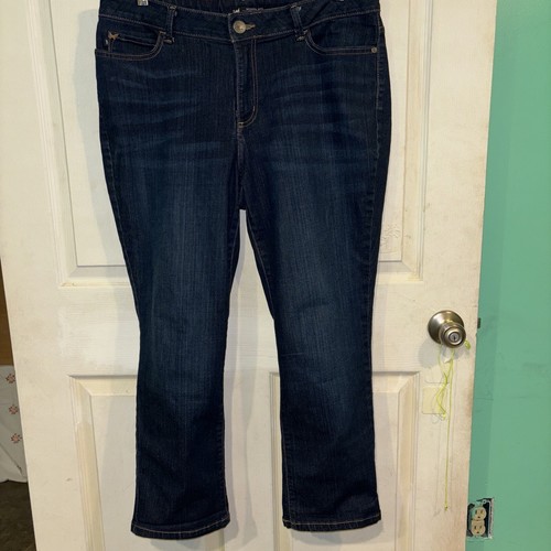 Lee Modern Series Curvy Fit Bootcut Dark Wash Jeans 130273 Ladies Sz ...