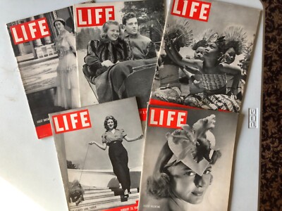 Vintage Life Magazines 1940/41 WWII/Political Campaigns/Hollywood ...