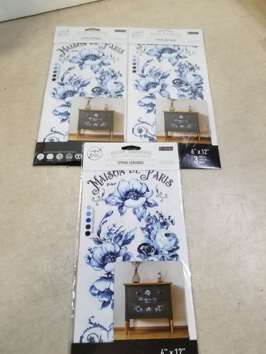 x3 - Rub On Transfers Furniture ReDesign Prima SPRING SERENADE Small ...