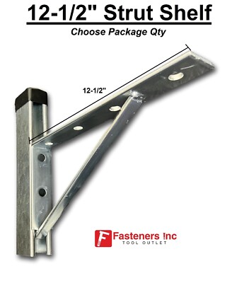 12-1/2" Shelf for Unistrut Channel Bracket Fitting Zinc Strut #478412 ...