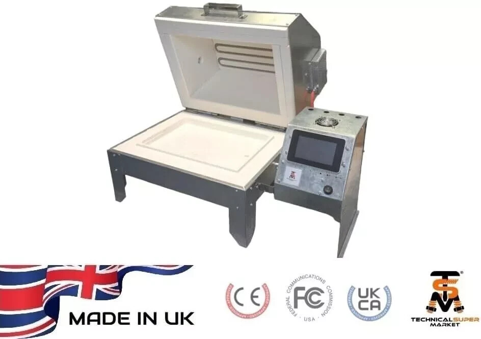 6 Programs/24 Segments, Touch-Screen or Wi-Fi Controlled Kiln 4 Glass ...