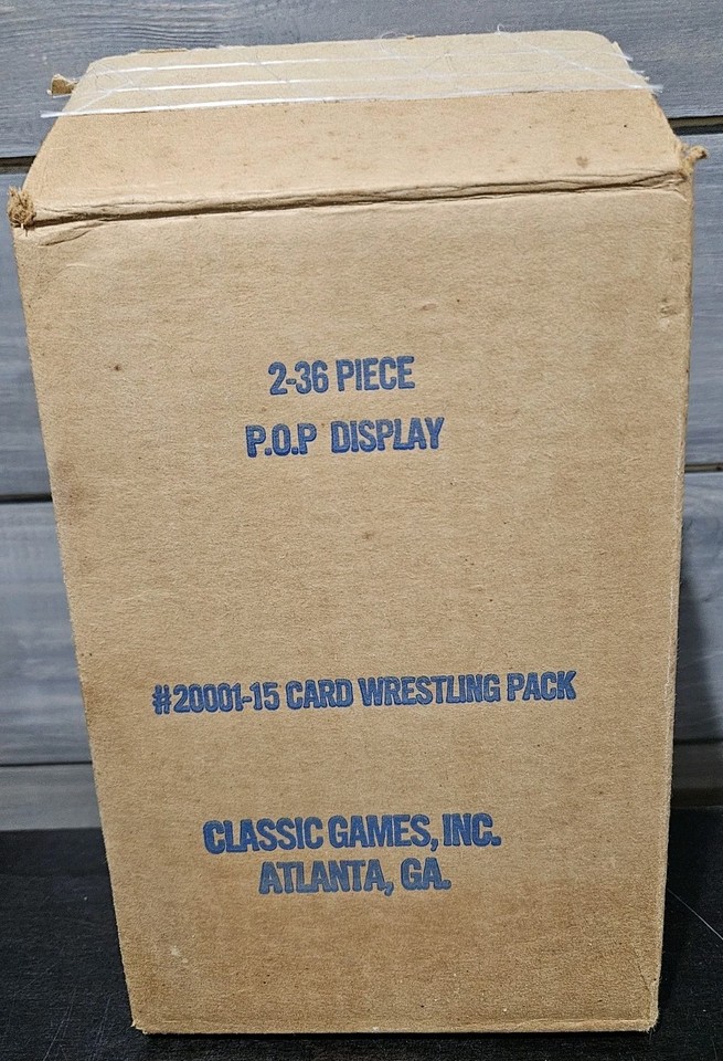 1990 Classic WWF Wrestling Series 1 CASE (2 Boxes) BBCE, FASC Sealed ...