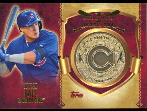 2015 Topps First Home Run Medallions JAVIER BAEZ #FHRM-JBA | eBay