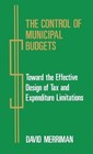 David Merriman The Control of Municipal Budgets (Hardback) (UK IMPORT ...