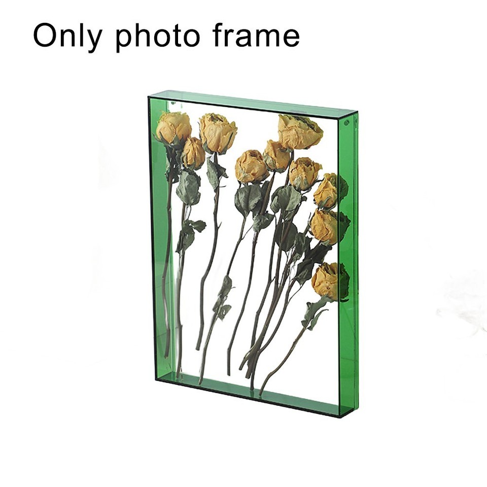 Creative Acrylic Flower Frame - DIY Display Box in 5 Colors, Brighten ...